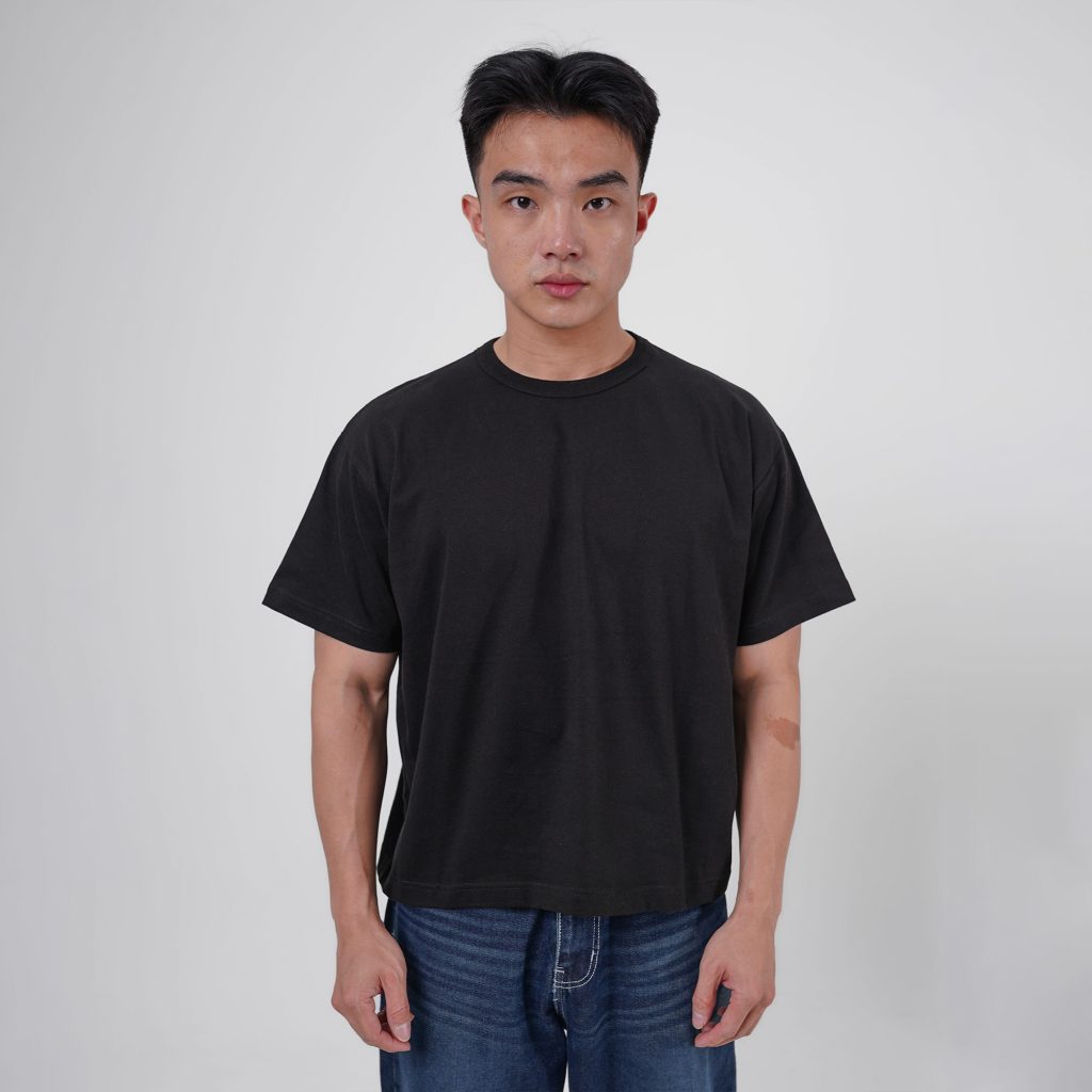 House of Smith Kaos Boxy Pria - Raw 230 Boxy Crop Black #2 - Boxy T ...