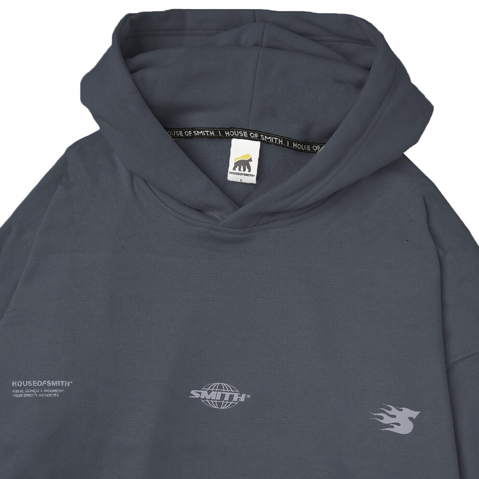 House of Smith Sweater Hoodie Oversized Pria - Ground Oversized Hoodie ...